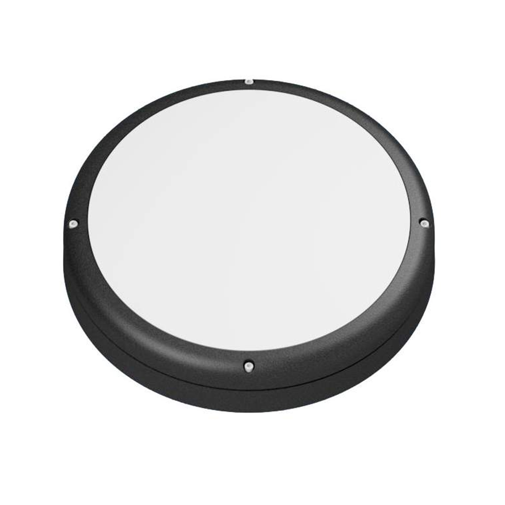 17W LED WALL LIGHT BLACK PC FRAME 3 CCT IP65 - Ozlite